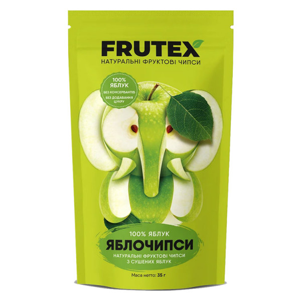 Купити Frutex Чіпси фруктові Яблочіпси 35г (4820243450624) за ціною 0 ...